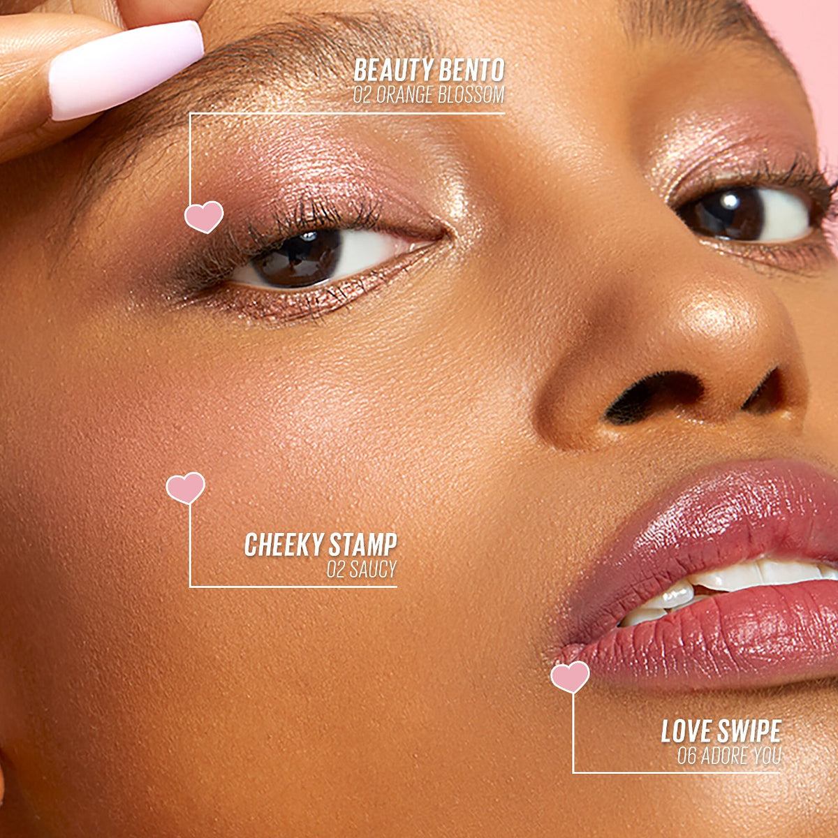 Kaja ALL MY HEART Lip, Eye, and Cheek Set – Beli Glam